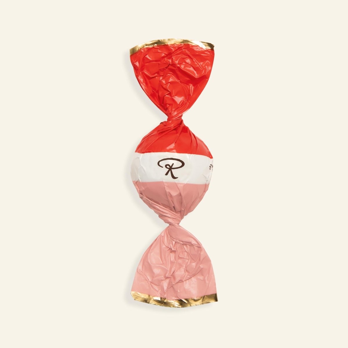 Praline ball strawberry cream in dark chocolate | Rausch