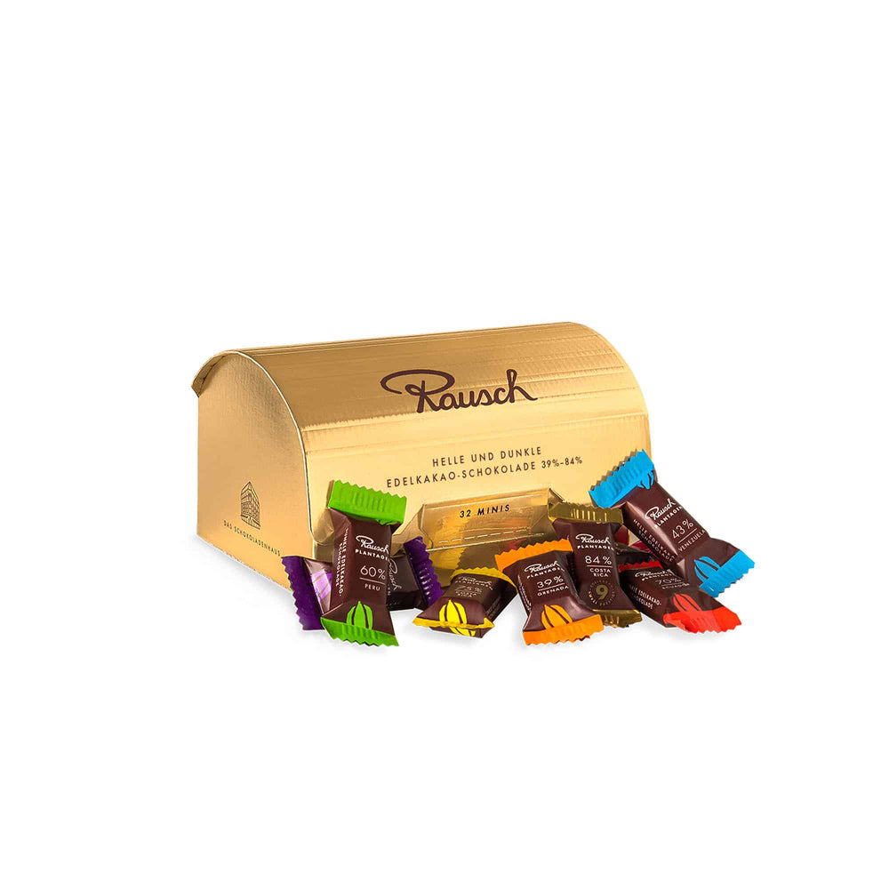 32 small chocolate bars made from light & dark fine flavor cocoa | Rausch
